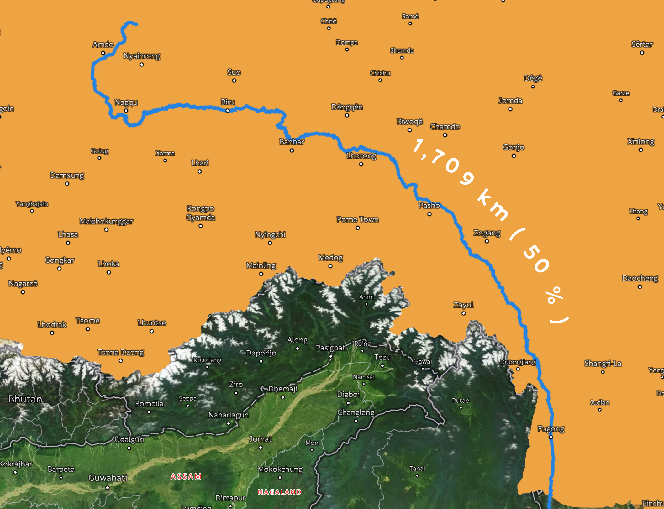རྒྱལ་མོ་རྔུལ་ཆུ། Salween